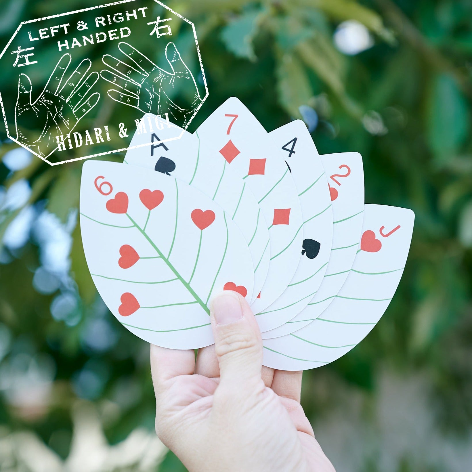 KIKKERLAND Leaf Playing Cards – Left & Right-Hand Friendly｜HIDARI ...